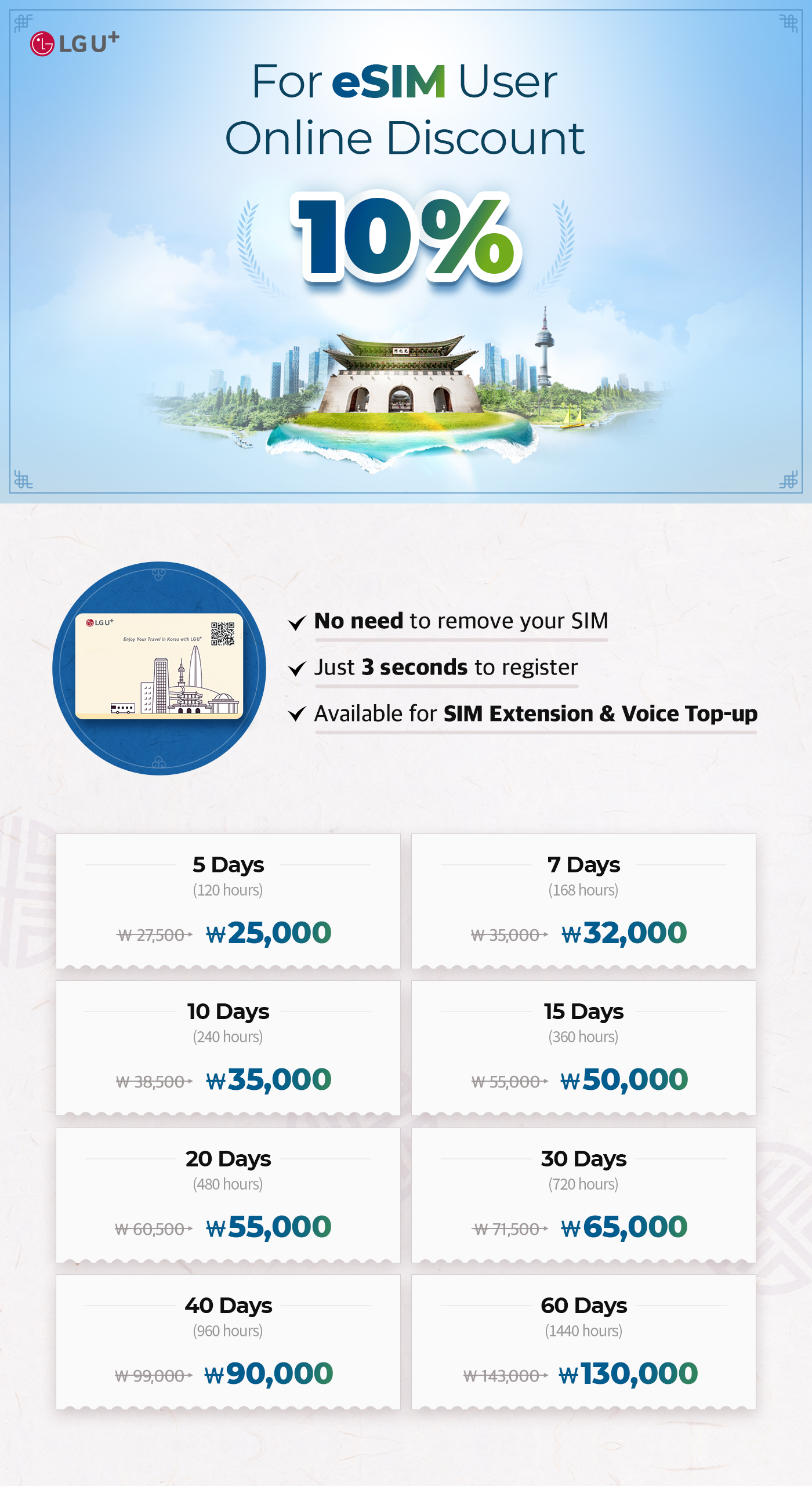 U+ eSIM Special Discount Event | LG U+ Events